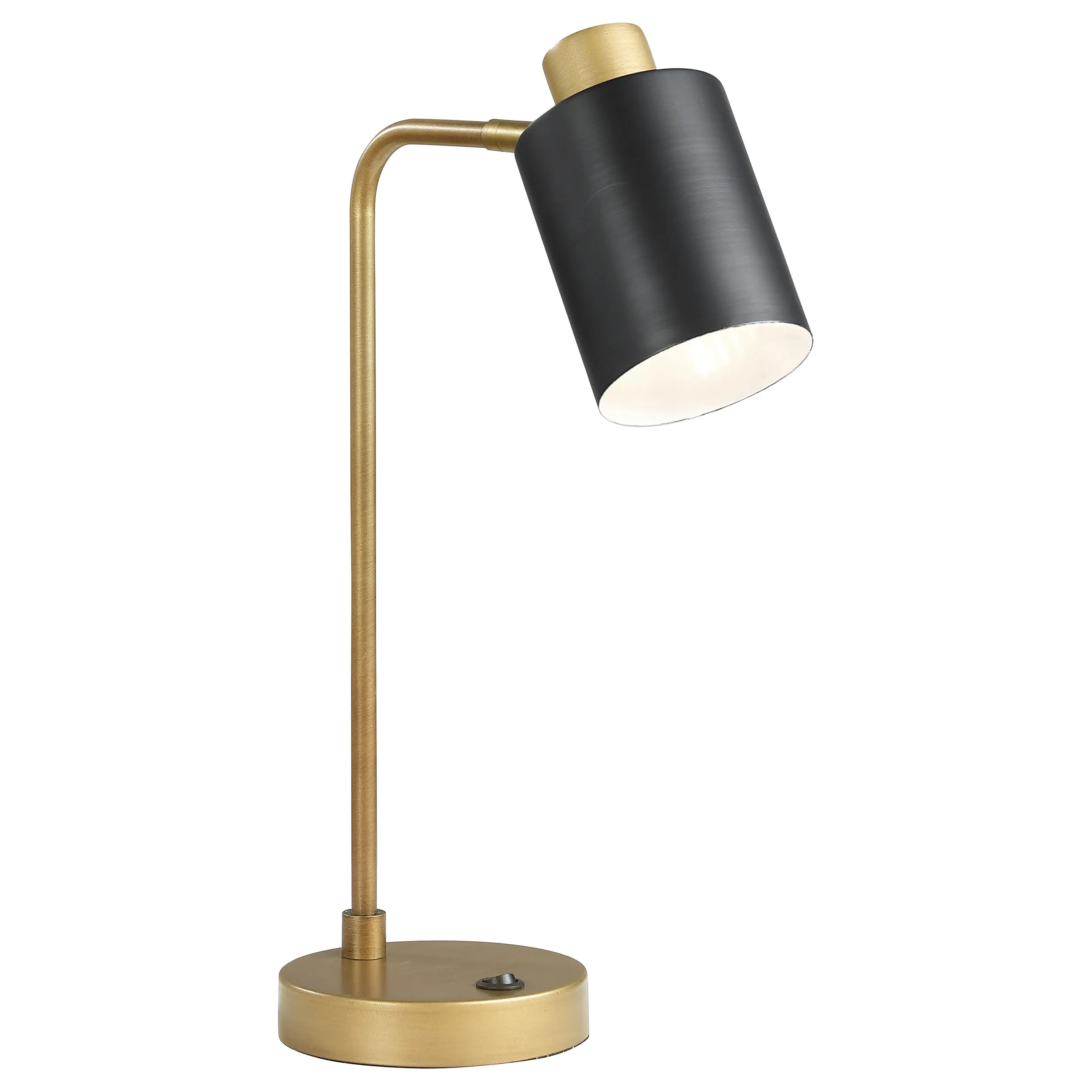 Cherise 18-inch Adjustable Angle Table Lamp Antique Brass | OASIS