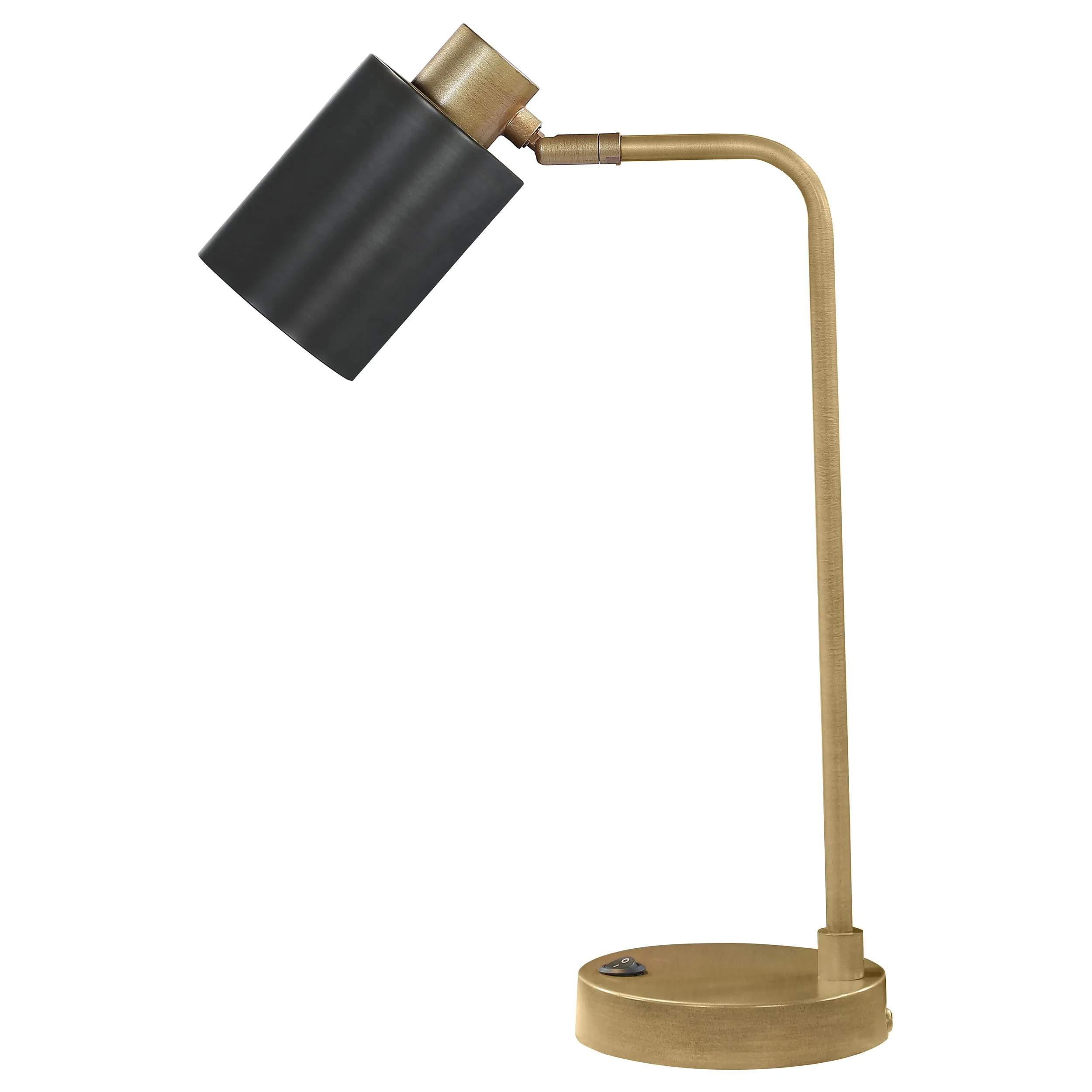 Cherise 18-inch Adjustable Angle Table Lamp Antique Brass | OASIS