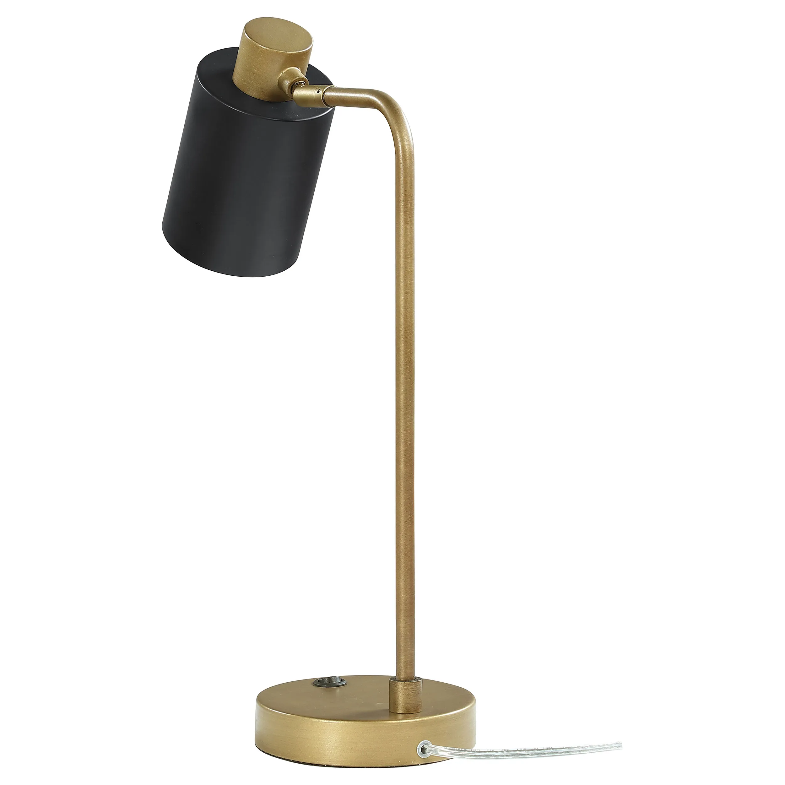 Cherise 18-inch Adjustable Angle Table Lamp Antique Brass | OASIS